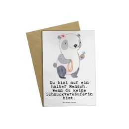 Mr. & Mrs. Panda Mr. & Mrs. Panda Grußkarte Schmuckverkäuferin mit Herz