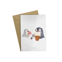 Mr. & Mrs. Panda Mr. & Mrs. Panda Grußkarte Pinguin Opa Blumen pflanzen