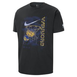 Golden State Warriors Courtside Max90 Nike NBA-T-Shirt für Herren - Schwarz