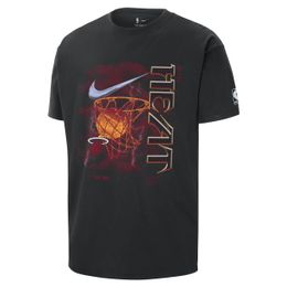 Miami Heat Courtside Max90 Nike NBA-T-Shirt für Herren - Schwarz