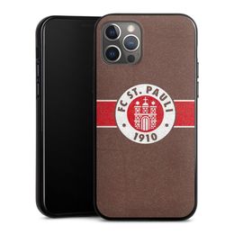 DeinDesign iPhone 12 Pro Handy Silikon H&uuml;lle Case schwarz Handyh&uuml;lle Logo Official Licensed Product Fc St. Pauli