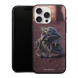 DeinDesign iPhone 15 Pro Max Handy Silikon H&uuml;lle Case schwarz Handyh&uuml;lle The Child Star Wars Baby Yoda