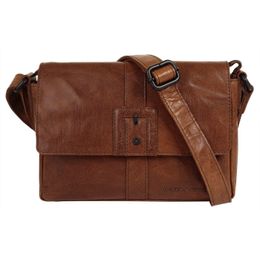 SPIKES & SPARROW Spikes & Sparrow Umhängetasche CROSS BODY, echt Leder, braun