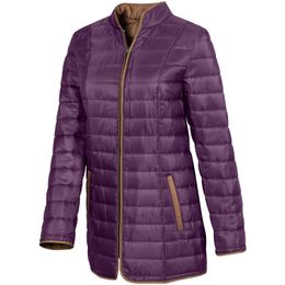 WITT Damen Steppjacke mit kontrastfarbigem Futter, pflaume, Gr&ouml;&szlig;e 44