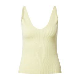 Urban Classics Knitted Top female size XXXL Pastel yellow