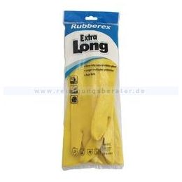 Haushaltshandschuhe Ampri Clean Extra Long L Latex Haushaltshandschuhe, gelb, lebensmittelgeeignet