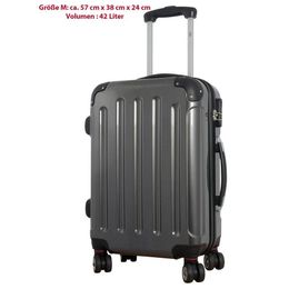 Monopol® Hartschalen-Trolley Hartschalen-Trolley Reisekoffer ABS Hartschalenkoffer