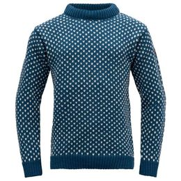 DEVOLD - Nordsjø Wool Sweater - Pullover Gr XS blau