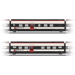 Märklin Märklin Personenwagen Ergänzungswagen-Set 2 zum RABe 501 Giruno - 43462, Spur H0, mit Lichteffekten; Made in Europe, bunt|rot|schwarz|weiß