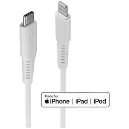 Lindy USB-Kabel USB 2.0 Apple Lightning Stecker, USB-C® Stecker 1.00 m Weiß 31316