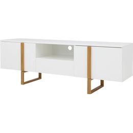 TV-Bank Tenzo "BIRKA" Sideboards Gr. B/H/T: 177 cm x 59 cm x 43 cm, 1, weiß TV-Sideboards Sanft Schliessung