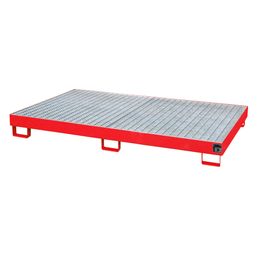 Bauer S&uuml;dlohn Regalwanne RW-GR 2200-1; lackiert; Feuerrot
