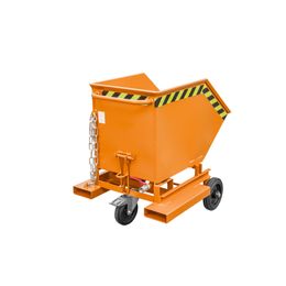 Bauer S&uuml;dlohn Sp&auml;ne-Kastenwagen SKW-ET 250; lackiert; Gelborange