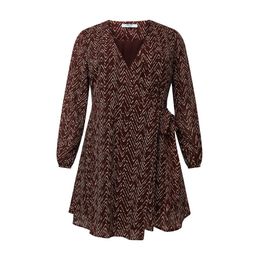 ABOUT YOU Curvy Kleid 'Louisa' Damen Gr&ouml;&szlig;e 50 braun / mischfarben Winterkleid