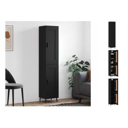 vidaXL Kleiderschrank Regal Highboard Schrank Hochschrank Schwarz 34