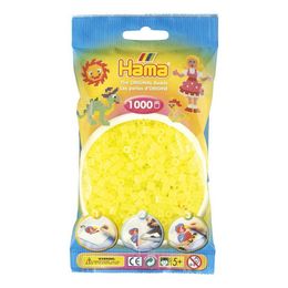 Hama Perlen Bügelperlen Hama Beutel mit 1000 Bügelperlen neon-gelb