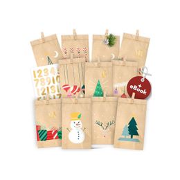 Amari befüllbarer Adventskalender AMARI® Adventskalender Tüten zum Befüllen mit Holzklammern