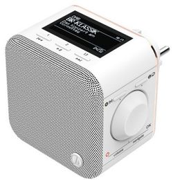 Hama Hama DR40BT-PlugIn Tragbar Analog & Digital Weiß Steckdosen-Radio