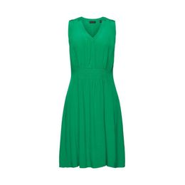 Esprit Midikleid A-Linien-Kleid mit gesmokter Taille