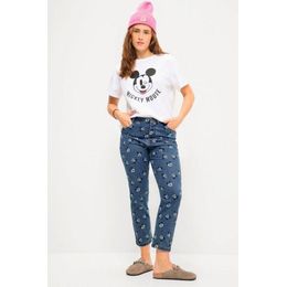 Studio Untold Regular-fit-Jeans Mom Jeans Mickey Mouse 5-Pocket Button-Fly