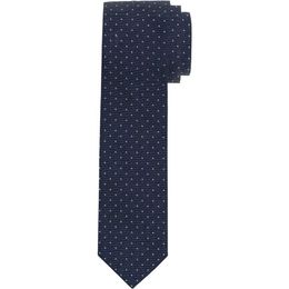 OLYMP Krawatte Seidenkrawatte, blau