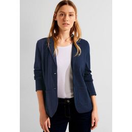 Cecil Blusenblazer mit gerafften 3/4-Ärmeln, blau