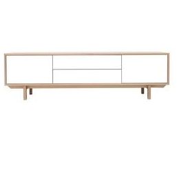 Miliboo TV-Möbel skandinavisch Holz und Weiß 180 cm SID