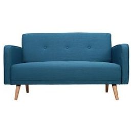Sofa skandinavisch 2 Plätze Blau ULLA