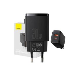 Baseus Compact Quick Charger USB USB-C 20W (black)