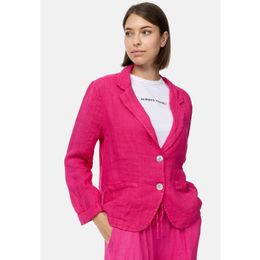 PM SELECTED Damen Business Leinen Blazer mit Reverskragen in Einheitsgr&ouml;&szlig;e PM53