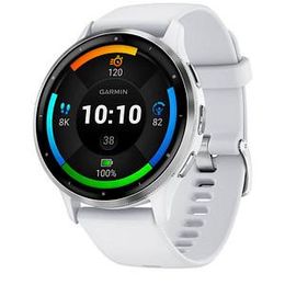 Garmin Venu 3 Smartwatch steinweiß, silber