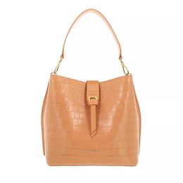 Coccinelle Satchel Bag - Alba Croco Shiny Soft Handbag - in braun - Satchel Bag für Damen
