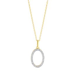 Diamonds by Ellen K. Anhänger mit Kette 925/- Sterling Silber Diamant weiß 45cm Glänzend 0,11ct.