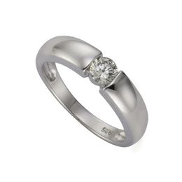 Zeeme Silber Ring 925/- Sterling Silber Zirkonia weiß Glänzend (Farbe: weiß, Größe: 056 (17,8))