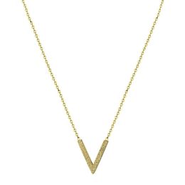 Zeeme Stainless Steel Collier Edelstahl 40,0+5,0cm Diamantiert