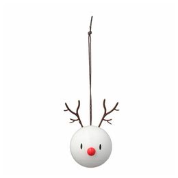 Hoptimist Dekohänger Reindeer Ornament 2er Set Weiß (2 St)
