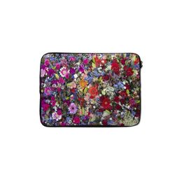 MuchoWow Laptop-Hülle Ein florales Design mit leuchtenden Farben 13.3 Zoll