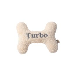 Personalisierter Hundeknochen TEDDY I beige (Farbe: rose)