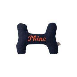 Personalisierter Hundeknochen LEINEN II oxfordblau (Farbe: royalblau)