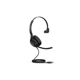 Jabra Evolve2 50 UC Kopfhörer (Active Noise Cancelling (ANC), monaural USB-A), schwarz