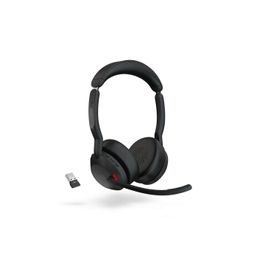 Jabra Evolve2 55 UC Kopfhörer (Active Noise Cancelling (ANC), Bluetooth, Stereo USB-A), schwarz