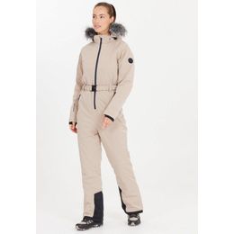 WHISTLER Skianzug Courtney, mit wind- und wasserdichtem Funktionsmaterial, beige|schwarz