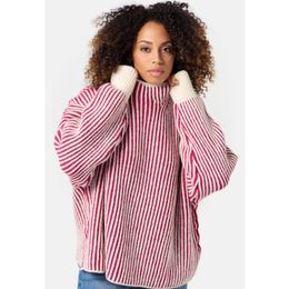 PM SELECTED Damen Warmer Strickpullover mit Streifen in Einheitsgröße PM65