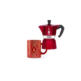 Bialetti Moka Express Déco Glamour - 3 cups + 1 mug