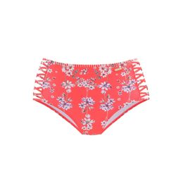 Sunseeker Bikinihose 'Ditsy' Damen Gr&ouml;&szlig;e S petrol / orchidee / koralle / wei&szlig;