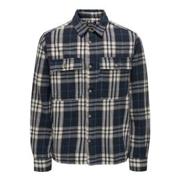 Only & Sons ONLY & SONS Flanellhemd ONSSCOTT LS CHECK FLANNEL OVERSHIRT 5629, blau