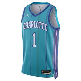 LaMelo Ball Charlotte Hornets 2023/24 Nike Dri-FIT NBA Swingman Trikot für Herren - Blau