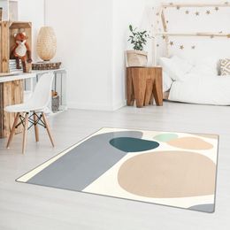 Teppich Große kreisförmige Elemente - Pastell