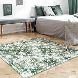 Teppich Orientalisches Persermuster Waldgrün Vintage