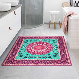 Teppich Klassisches Persermuster Pink Gelb
